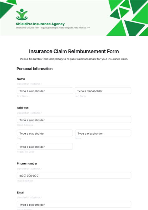 Free Employee Reimbursement Form Template To Edit Online
