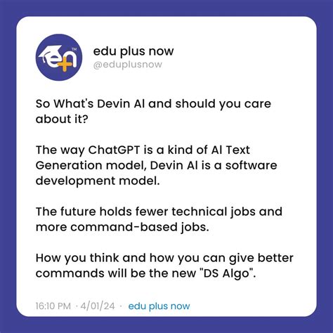 Edu Plus Now On Linkedin Datascience Machinelearning Devin Devinai Chatgpt