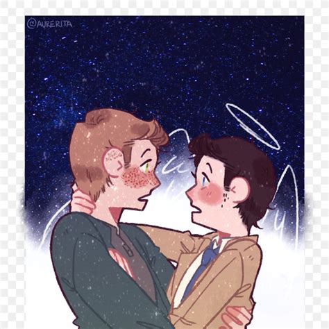 Dean And Castiel Kiss Fan Art