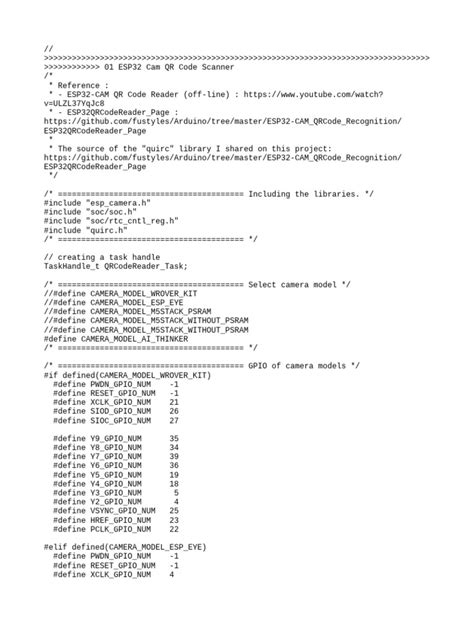 esp32 cam qr code scanner pdf wi fi computer programming
