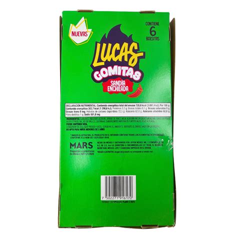 Lucas Gomitas Sandía Chile 6pz Mars Dulcerías Abarroteras Vázquez Dulcerías Y Abarroteras