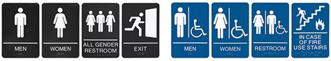 Plastic Restroom And Access Signs In Stock Uline Ca