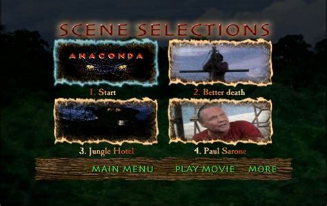 Anaconda 1997 Dvd Menus