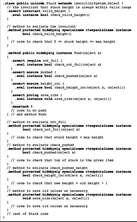 figure 2 from design and implementation of assertions for the common