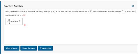 solved using spherical coordinates compute the integral