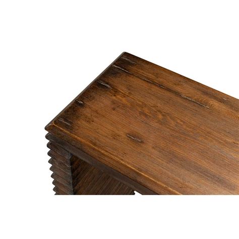 Modern Stacked Pine Console Table For Sale At 1stdibs