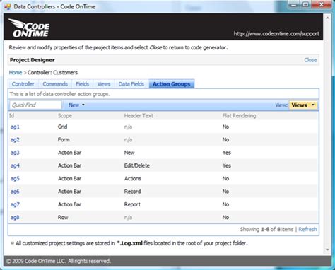 Code On Time Batch Edit Row” Scope Multiple Row Selection Actions And Security Settings In