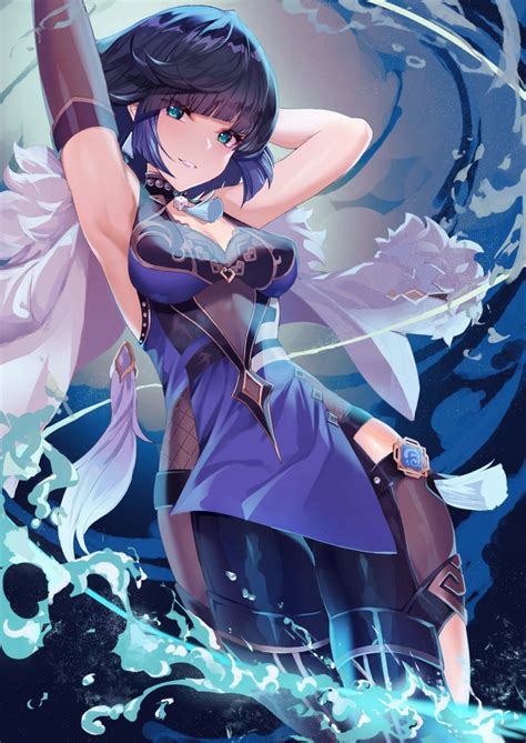 Yelan Genshin Impact Drawn By Amano Hagoromo Danbooru