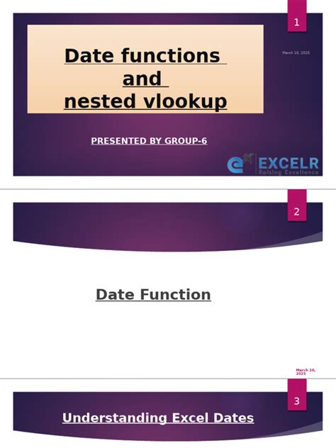 Group 6 Presentation Date Functions And Nested Vlookup Edited 1 Read Only 1 2 Pdf