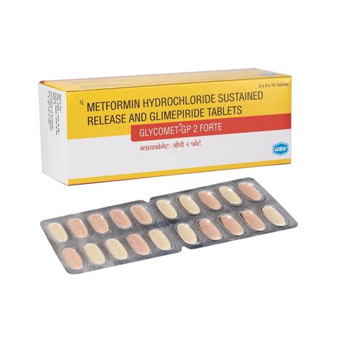 Glycomet Gp2 Forte Tablets Price Buy Online At ₹107 In India