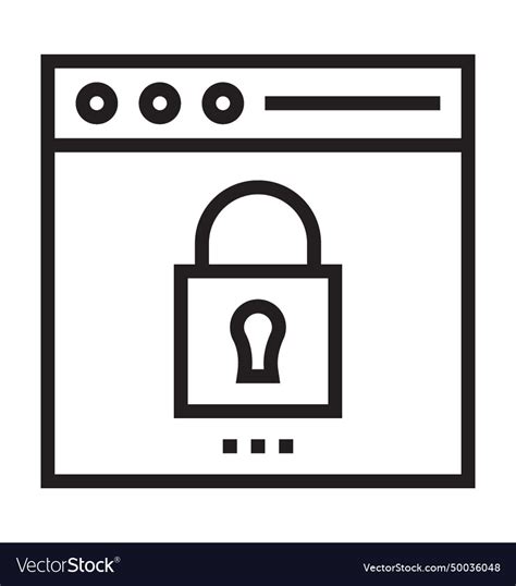 Web Security Icon Royalty Free Vector Image Vectorstock