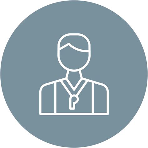 Premium Vector Referee Vector Illustration Style