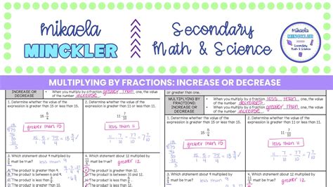 Multiplying By Fractions Increase Or Decrease 6th Grade Math Youtube