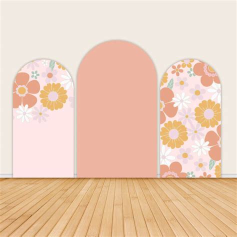 Groovy Theme Arch Backdrop Cover Birthday Party Decor Ubackdrop