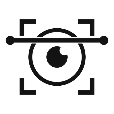 Premium Vector Iris Scanning Icon Simple Illustration Of Iris