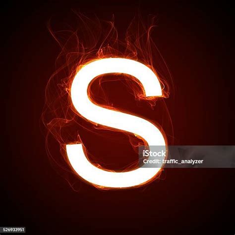 Font Berapi Huruf S Ilustrasi Stok Unduh Gambar Sekarang Api Fenomena Alam Jenis Huruf