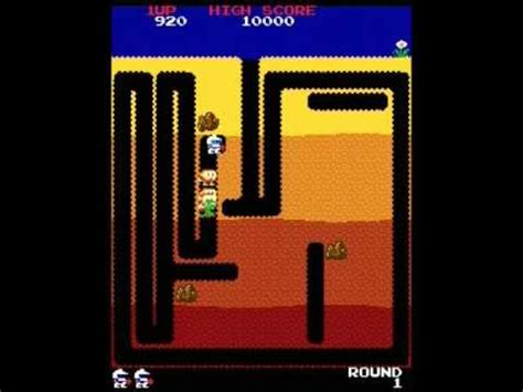 Dig Dug Original Arcade Gameplay Summary Youtube