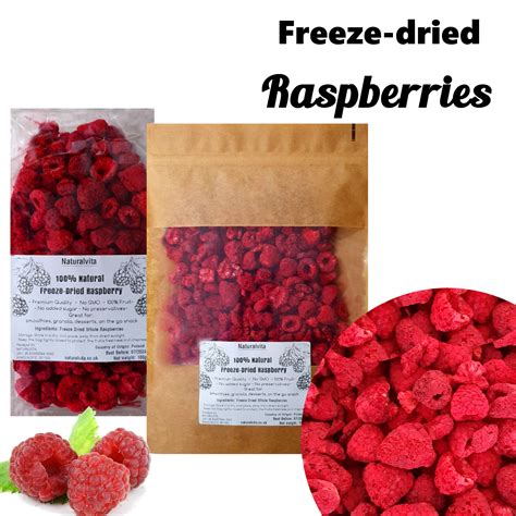 Freeze Dried Whole Raspberries Free Uk Delivery On All Orders