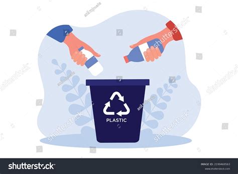 Many Garbage Cans Sorted Garbage Sorting Stock Vector Royalty Free