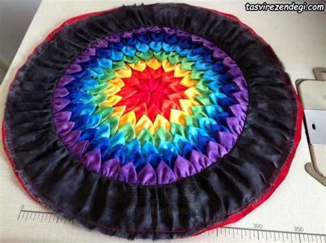 آموزش دوخت کوسن چهل تکه رنگین کمانی گل کوکب تصاویر • مجله تصویر زندگی