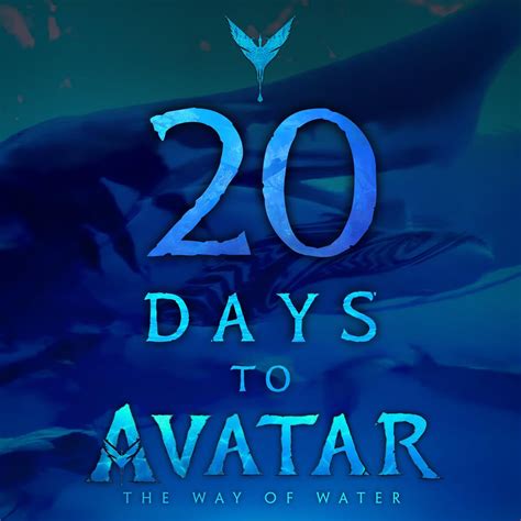 20 Days To The Release Of Avatar The Way Of Water On December 16 2022