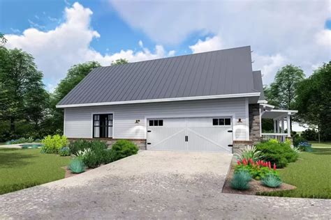 Modern Farmhouse With Side Load Garage And Optional Bonus Room Floor