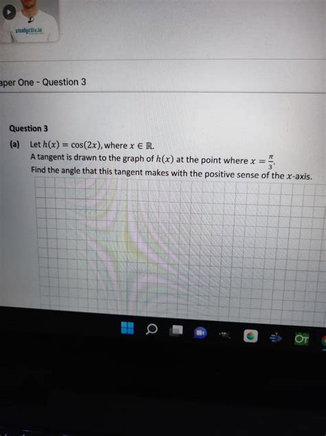 Grade 12 Trig And Differentiation Why Do We Use Tan Where Is That