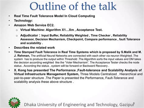 Adaptive Fault Tolerance In Real Time Cloudcomputing Ppt
