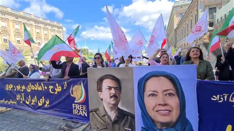 استکهلم آکسیون ایرانیان آزاده در اعتراض به حکم اعدام زندانی سیاسی محمد