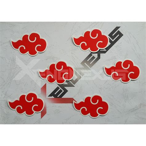 Jual Stiker Awan Merah Akatsuki Naruto Shopee Indonesia