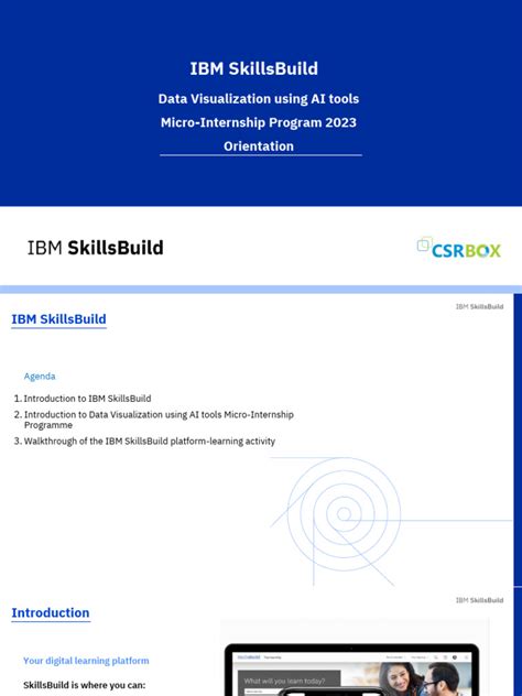 Pdf Orientation Deck I Ibm Data Visualization Micro Internship Pdf