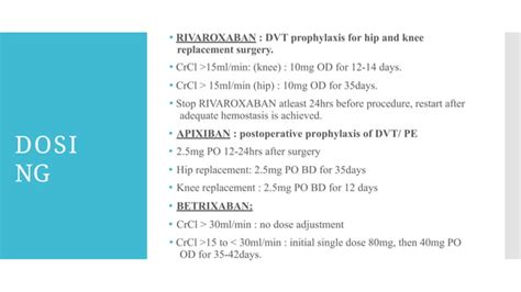 Anticoagulant Factor 10a Inhibitorspptx