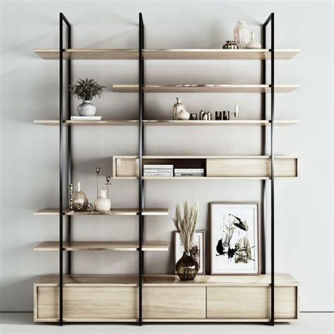 Rack With Decor Rack Shelves 16 368688 3d Model Download 3d Model Rack With Decor Rack