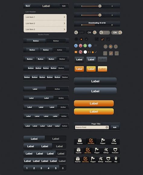 Premium Psd Leather Ui
