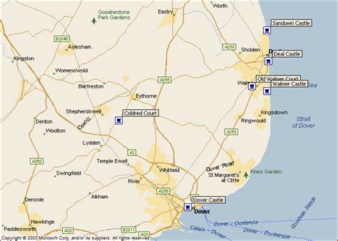 Coldred Court Deal Castle Dover Castle Old Walmer Court Sandown Castle