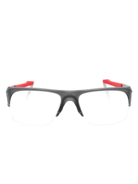 Oakley Plazlink Rectangle Frame Glasses Farfetch