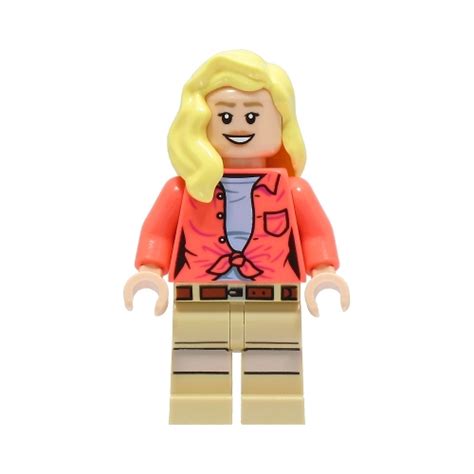 Lego Jurassic World Dr Ellie Sattler Hair Over Shoulder Minifigure