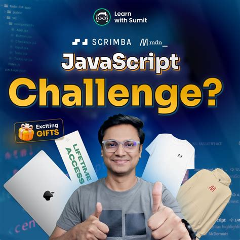 Join Scrimba⁠s Javascriptmas Learn With Sumit Lws