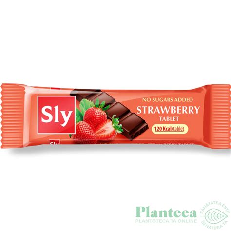 Ciocolata Lapte Cu Capsuni Fara Zahar 25g Sly Nutritia Pret 30 Lei Planteea