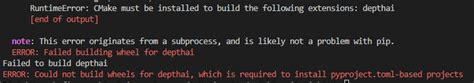 Problems With Cmake And Installation Of Depthai Luxonis Forum