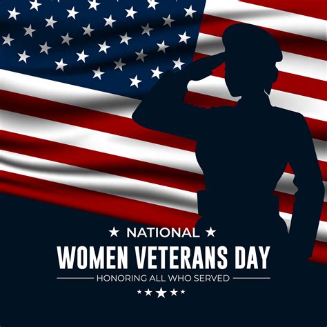 Happy Women Veterans Day United States Of America Background