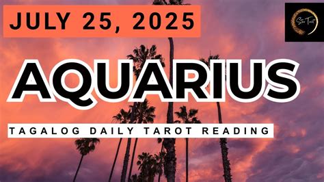 Aquarius July 25 2025🔮daily Tarot Reading Youtube