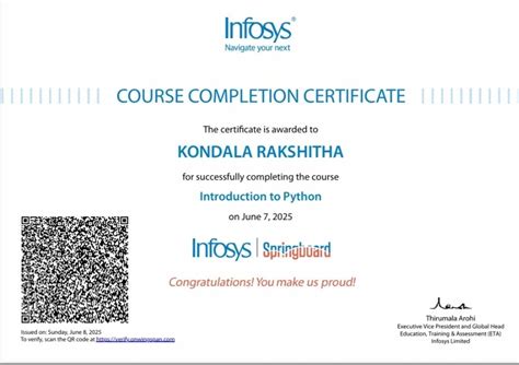 Python Techskills Infosysspringboard Learningjourney Codingskills