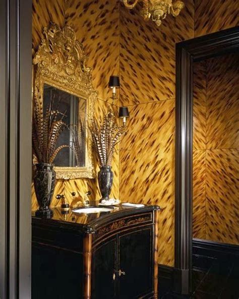 Tortoise Shell Powder Room Decor Ideas