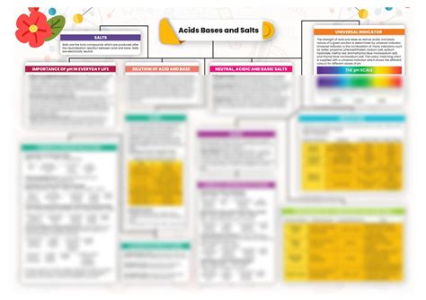 Solution Class 10th Acids Base And Salt Flowchat Fully Explained With
