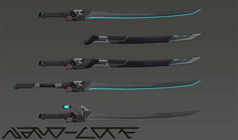 Futuristic Katana Sword Sci Fi Katana Sword By Royniel