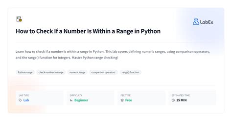 How To Check If A Number Is Within A Range In Python Labex
