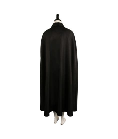 Women Gothic Black Cloak Witch Fantasy Outfit Fullset Halloween Costume