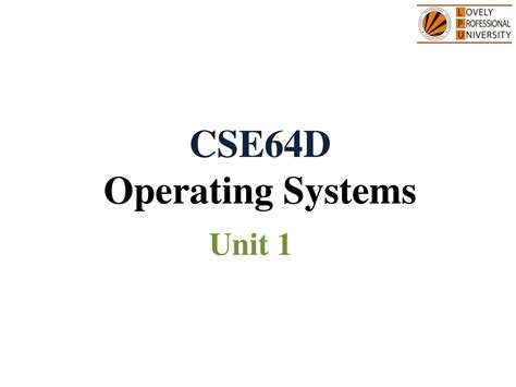 SOLUTION Operating System Complete Syllabus In English Detailed Explanation Studypool