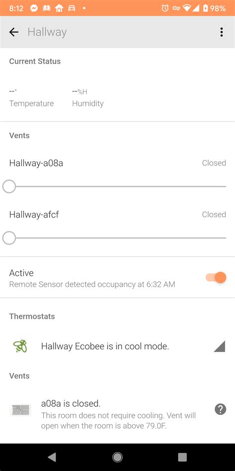 Ecobee Thermostat Used As A Remote Sensor Flair